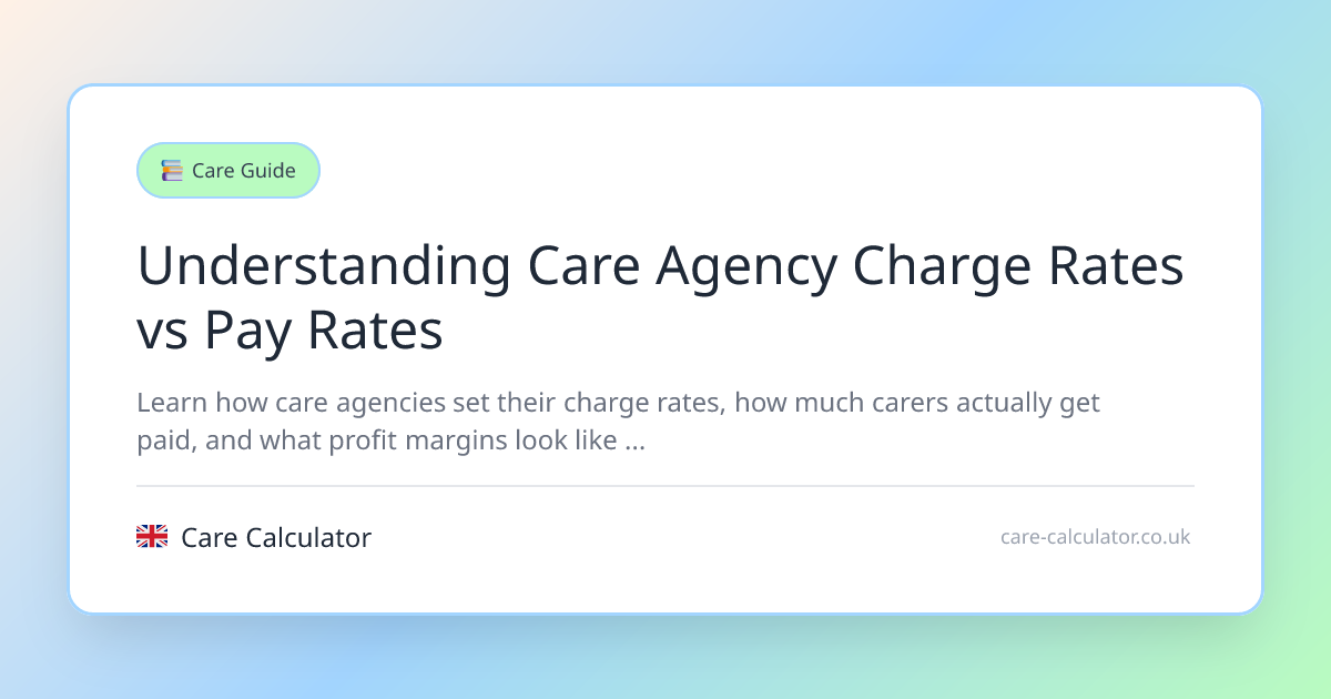 Understanding Care Agency Charge Rates vs Pay Rates | Care Calculator ...